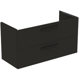 Ideal Standard Waschtischunterschrank i.life B 2 Ausz&uuml;ge 1200x505x630mm Carbongrau matt, T5514NV T5514NV