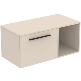 Ideal Standard M&ouml;bel-Set 100cm i.life B 1 Auszug 1 off.Fach Gr.Schwarz Sandbeige matt, T5754NF T5754NF
