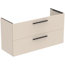 Ideal Standard Waschtischunterschrank i.life A 2 Ausz&uuml;ge 1200x440x630mm Sandbeige matt, T5258NF T5258NF