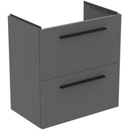 Ideal Standard Waschtischunterschrank i.life S 2 Ausz&uuml;ge 600x375x630mm Quarzgrau matt, T5293NG T5293NG