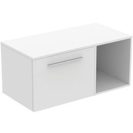 Ideal Standard M&ouml;bel-Set 100cm i.life B 1 Auszug 1 off.Fach Gr.Chrom Wei&szlig; matt, T5755DU T5755DU