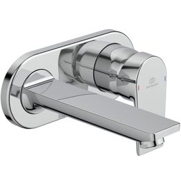Ideal Standard Wand-WT-Armatur UP TESI, 5 l/min., Bausatz 2,Ros.193x83mm,Ausld.173mm,Chrom, A6578AA A6578AA