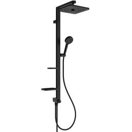 Ideal Standard Duschsystem CTwistAlu+ ohne Arm. mit 2 Ablagen, 2-fach-Handbrause,2-fach-Kopfbrause S BE213XG
