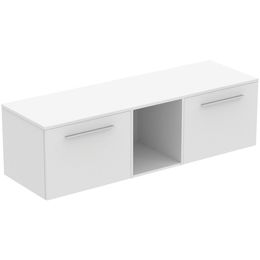 Ideal Standard M&ouml;bel-Set 160cm i.life B 2 Ausz&uuml;ge 1 mi.off.Fach Gr.Chrom Wei&szlig; matt, T5846DU T5846DU