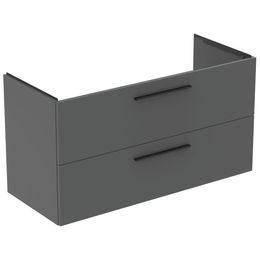 Ideal Standard Waschtischunterschrank i.life B 2 Ausz&uuml;ge 1200x505x630mm Quarzgrau matt, T5514NG T5514NG