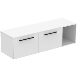 Ideal Standard M&ouml;bel-Set 160cm i.life B 2 Ausz&uuml;ge 1 off.Fach Gr.Schwarz Wei&szlig; matt, T5841DU T5841DU