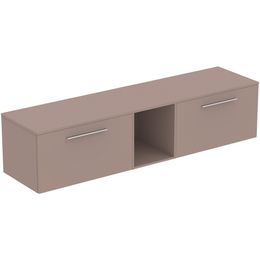Ideal Standard M&ouml;bel-Set 200cm i.life B 2 Ausz&uuml;ge 1 mi.off.Fach Gr.Chrom Greige matt, T5850NH T5850NH