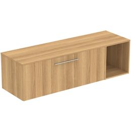 Ideal Standard M&ouml;bel-Set 160cm i.life B 1 Auszug 1 off.Fach Gr.Chrom Eiche Natur, T5838NX T5838NX