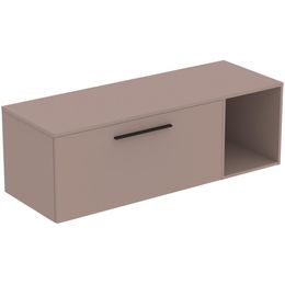 Ideal Standard M&ouml;bel-Set 140cm i.life B 1 Auszug 1 off.Fach Gr.Schwarz Greige matt, T5762NH T5762NH