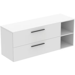 Ideal Standard M&ouml;bel-Set 160cm i.life B 2 Ausz&uuml;ge 2 off.F&auml;cher Gr.Schwarz Wei&szlig; matt, T5764DU T5764DU