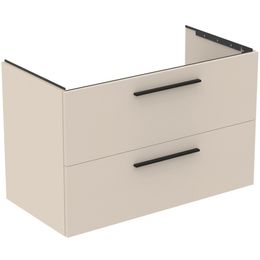 Ideal Standard Waschtischunterschrank i.life B 2 Ausz&uuml;ge 1000x505x630mm Sandbeige matt, T5276NF T5276NF