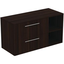 Ideal Standard M&ouml;bel-Set 120cm i.life B 2 Ausz&uuml;ge 2 off.F&auml;cher Gr.Chrom Coffee Oak, T5757NW T5757NW