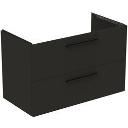 Ideal Standard Waschtischunterschrank i.life B 2 Ausz&uuml;ge 1000x505x630mm Carbongrau matt, T5276NV T5276NV