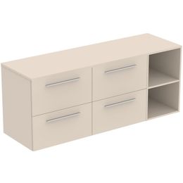 Ideal Standard M&ouml;bel-Set 160cm i.life B 4 Ausz&uuml;ge 2 off.F&auml;cher Gr.Chrom Sandbeige matt, T5840NF T5840NF