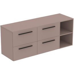Ideal Standard M&ouml;bel-Set 160cm i.life B 4 Ausz&uuml;ge 2 off.F&auml;cher Gr.Schwarz Greige matt, T5839NH T5839NH