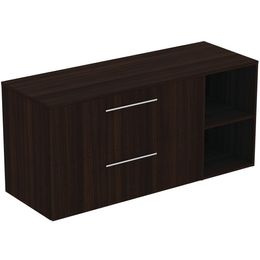 Ideal Standard M&ouml;bel-Set 140cm i.life B 2 Ausz&uuml;ge 2 off.F&auml;cher Gr.Chrom Coffee Oak, T5761NW T5761NW