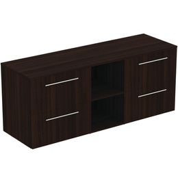 Ideal Standard M&ouml;bel-Set 160cm i.life B 4 Ausz&uuml;ge 2 mi.off.F&auml;cher Gr.Chrom Coffee Oak, T5844NW T5844NW