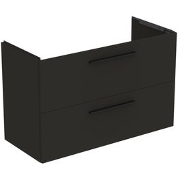 Ideal Standard Waschtischunterschrank i.life A 2 Ausz&uuml;ge 1000x440x630mm Carbongrau matt, T5257NV T5257NV