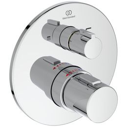 Ideal Standard ArmaturenPaket Ceratherm T100 Badethermostat, Regenbrause, HB Chrom, A7671AA A7671AA