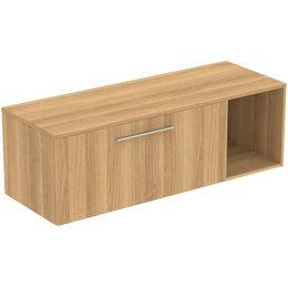 Ideal Standard M&ouml;bel-Set 140cm i.life B 1 Auszug 1 off.Fach Gr.Chrom Eiche Natur, T5763NX T5763NX