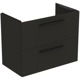 Ideal Standard Waschtischunterschrank i.life A 2 Ausz&uuml;ge 800x440x630mm Carbongrau matt, T5256NV T5256NV