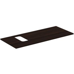 Ideal Standard Waschtischplatte i.life B Ausschnitt links f.1 Wand-WT 1202x507x18mm Coffee Oak, T545 T5458NW