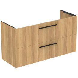 Ideal Standard Waschtischunterschrank i.life A 2 Ausz&uuml;ge 1200x440x630mm Eiche Natur, T5258NX T5258NX