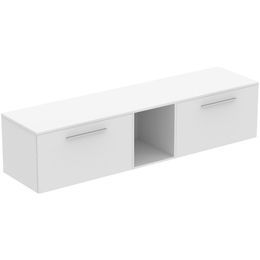 Ideal Standard M&ouml;bel-Set 200cm i.life B 2 Ausz&uuml;ge 1 mi.off.Fach Gr.Chrom Wei&szlig; matt, T5850DU T5850DU