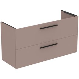 Ideal Standard Waschtischunterschrank i.life A 2 Ausz&uuml;ge 1200x440x630mm Greige matt, T5258NH T5258NH