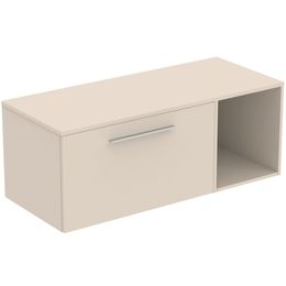 Ideal Standard M&ouml;bel-Set 120cm i.life B 1 Auszug 1 off.Fach Gr.Chrom Sandbeige matt, T5759NF T5759NF