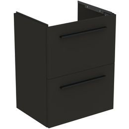 Ideal Standard Waschtischunterschrank i.life S 2 Ausz&uuml;ge 500x375x630mm Carbongrau matt, T5291NV T5291NV
