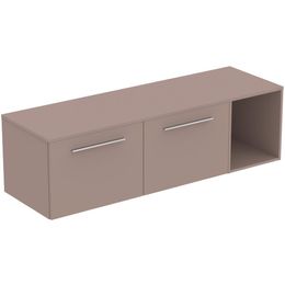 Ideal Standard M&ouml;bel-Set 160cm i.life B 2 Ausz&uuml;ge 1 off.Fach Gr.Chrom Greige matt, T5842NH T5842NH