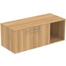 Ideal Standard M&ouml;bel-Set 120cm i.life B 1 Auszug 1 off.Fach Gr.Chrom Eiche Natur, T5759NX T5759NX