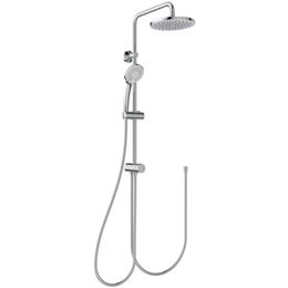 Ideal Standard Duschsystem Ceratwist T20 ohne Armatur 3-fach-Handbrause und runde Kopfbrause Chrom, BD972AA