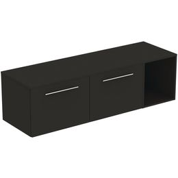 Ideal Standard M&ouml;bel-Set 160cm i.life B 2 Ausz&uuml;ge 1 off.Fach Gr.Chrom Carbongrau matt, T5842NV T5842NV