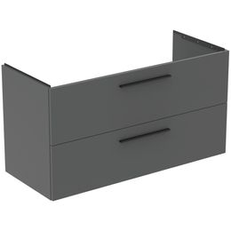 Ideal Standard MWT-Unterschrank i.life B 2 Ausz&uuml;ge Siphon re. 1200x505x630mm Quarzgrau matt, T5587NG T5587NG