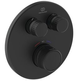 Ideal Standard Brausethermostat Unterputz Ceratherm Navigo 2 Verbraucher Rund Silk Black, A7296XG A7296XG