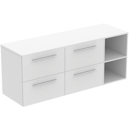 Ideal Standard M&ouml;bel-Set 160cm i.life B 4 Ausz&uuml;ge 2 off.F&auml;cher Gr.Chrom Wei&szlig; matt, T5840DU T5840DU