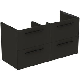 Ideal Standard Waschtischunterschrank i.life B 4 Ausz&uuml;ge 1200x505x630mm Carbongrau matt, T5278NV T5278NV