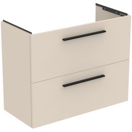 Ideal Standard Waschtischunterschrank i.life S 2 Ausz&uuml;ge 800x375x630mm Sandbeige matt, T5295NF T5295NF