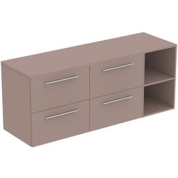 Ideal Standard M&ouml;bel-Set 160cm i.life B 4 Ausz&uuml;ge 2 off.F&auml;cher Gr.Chrom Greige matt, T5840NH T5840NH