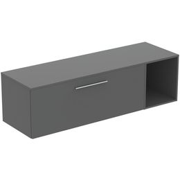 Ideal Standard M&ouml;bel-Set 160cm i.life B 1 Auszug 1 off.Fach Gr.Chrom Quarzgrau matt, T5838NG T5838NG