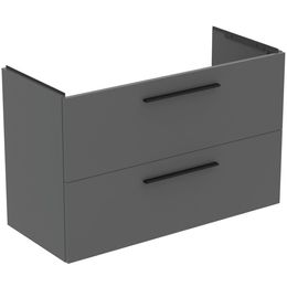 Ideal Standard Waschtischunterschrank i.life A 2 Ausz&uuml;ge 1000x440x630mm Quarzgrau matt, T5257NG T5257NG