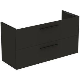 Ideal Standard Waschtischunterschrank i.life A 2 Ausz&uuml;ge 1200x440x630mm Carbongrau matt, T5258NV T5258NV