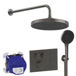 Ideal Standard Armaturen-Paket 01 Ceratherm Navigo Brausethermostat, KB, HB Magnetic Grey, A7892A5 A7892A5