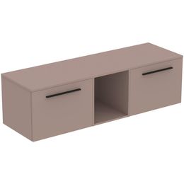 Ideal Standard M&ouml;bel-Set 160cm i.life B 2 Ausz&uuml;ge 1 mi.off.Fach Gr.Schwarz Greige matt, T5845NH T5845NH