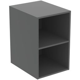 Ideal Standard Seitenelement i.life B f.MWT-Uschrank 2 F&auml;cher 400x505x630mm Quarzgrau matt, T5267NG T5267NG