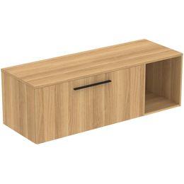 Ideal Standard M&ouml;bel-Set 140cm i.life B 1 Auszug 1 off.Fach Gr.Schwarz Eiche Natur, T5762NX T5762NX