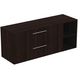 Ideal Standard M&ouml;bel-Set 160cm i.life B 2 Ausz&uuml;ge 2 off.F&auml;cher Gr.Chrom Coffee Oak, T5765NW T5765NW