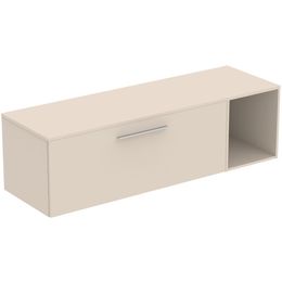 Ideal Standard M&ouml;bel-Set 160cm i.life B 1 Auszug 1 off.Fach Gr.Chrom Sandbeige matt, T5838NF T5838NF
